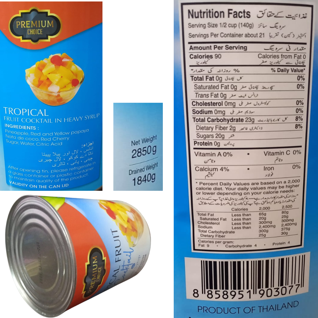 Buy Premium Choice Fruit Cocktail 3 Kg in Pakistan– Raim.pk
