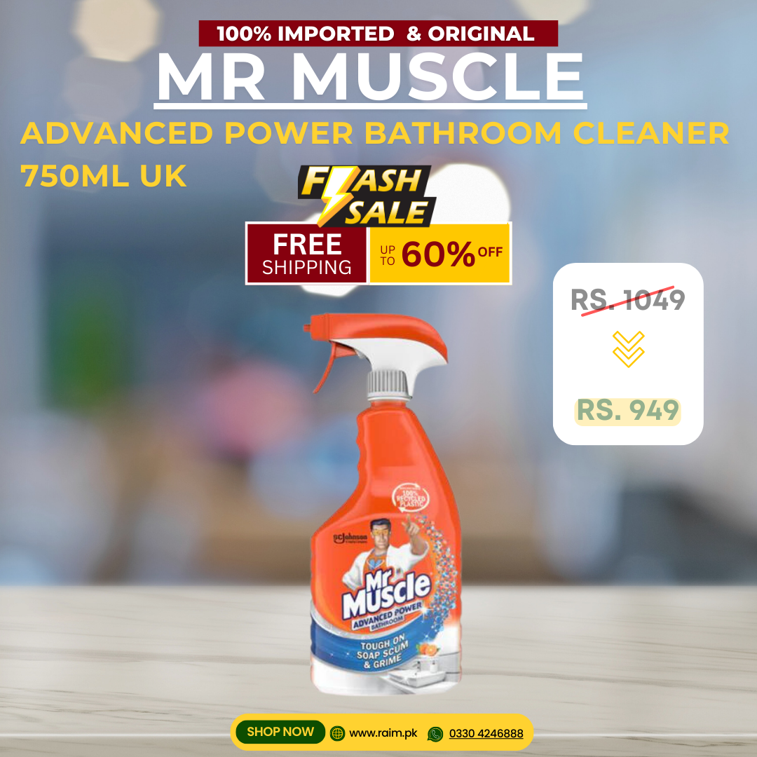 Buy Mr Muscle Advanced Power Bathroom Cleaner 750Ml Uk in Pakistan– Raim.pk