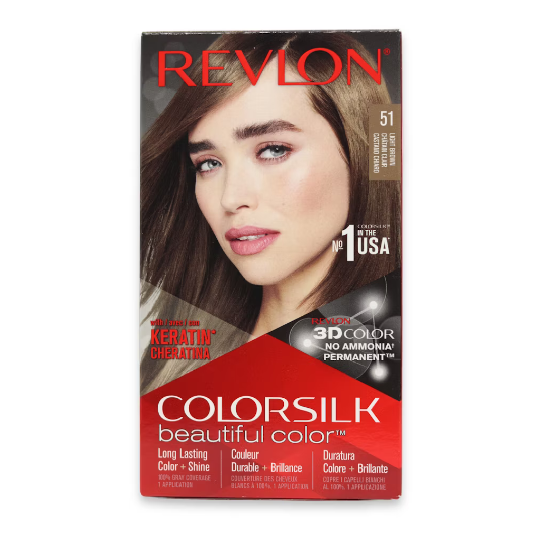 Buy Revlon Colorsilk Light Brown Hair Color 51 Price in Pakistan– Raim.pk
