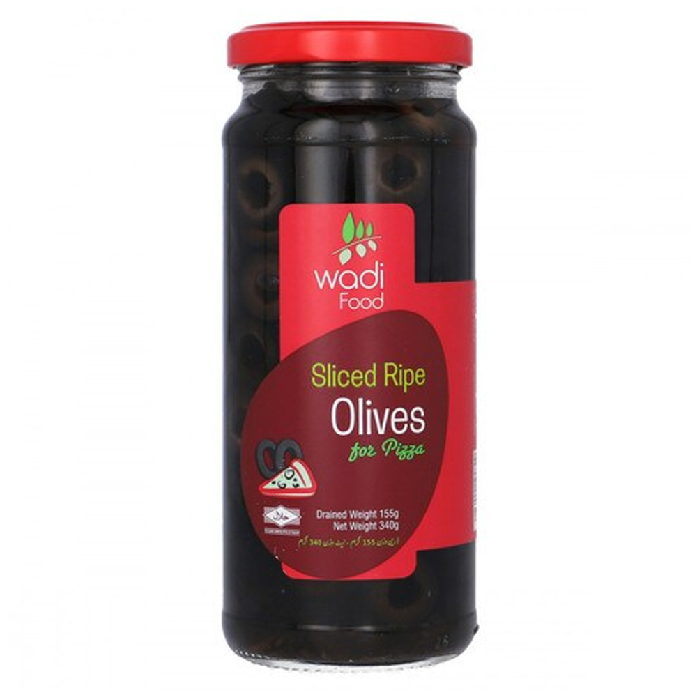 Buy Wadi Food Olive Black Slice 340g in Pakistan– Raim.pk